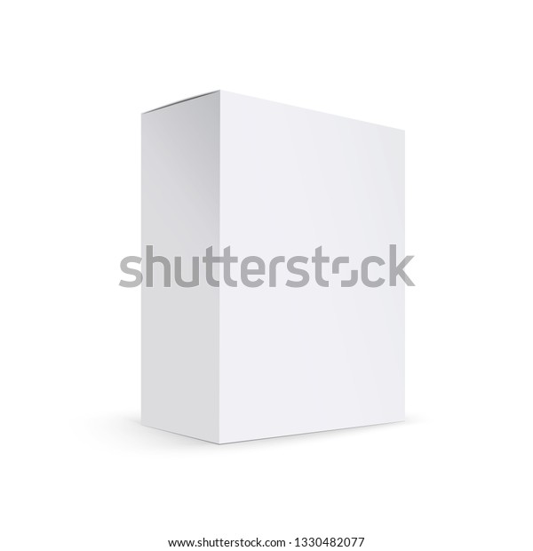Blank White Product Packaging Box Isolated Stock Vector (Royalty Free ...