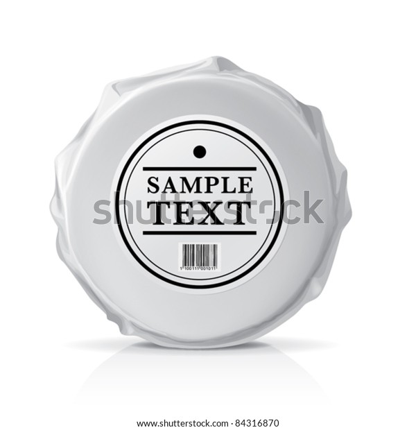 Blank White Round Package New Design Stock Vector (Royalty Free ...