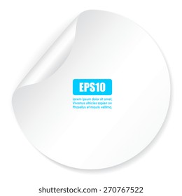 Blank White Sticker Stock Vector (Royalty Free) 270767522 | Shutterstock