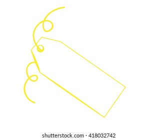 Blank Yellow Tag Stock Illustration 418034605 | Shutterstock