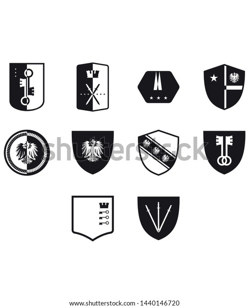 Blason Icon Vector Symbol Icon Stock Vector (Royalty Free) 1440146720 ...