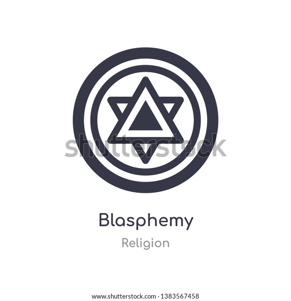 Blasphemy Icon Isolated Blasphemy Icon Vector Stock Vector (Royalty ...