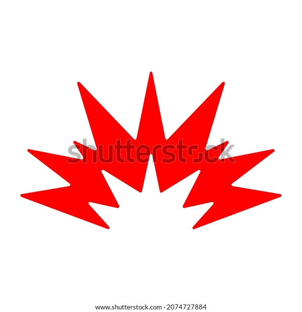 Blast Fire Icon Sign Boom Symbol Stock Vector (Royalty Free) 2074727884 ...