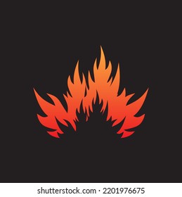 Blaze Vector Sign Flare Illustration Isolated Stock Vector (Royalty ...