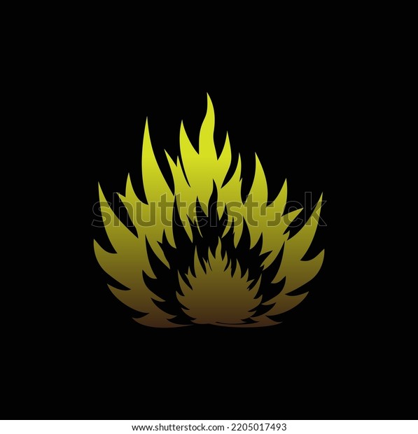 Blaze Vector Sign Flare Illustration Isolated Stock Vector (Royalty ...