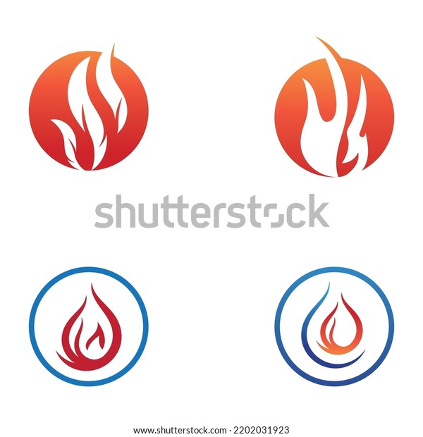 Blazing Fire Embers Fireball Logo Symbol Stock Vector (Royalty Free ...