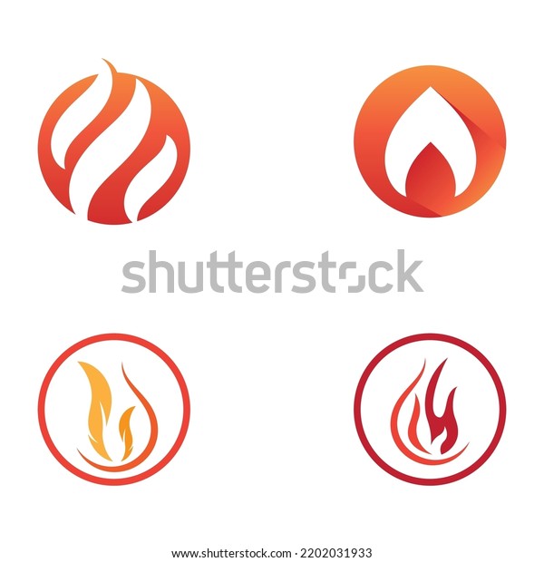 Blazing Fire Embers Fireball Logo Symbol Stock Vector (Royalty Free ...