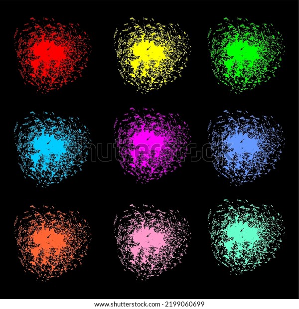 Bleach Effect Sublimation Svg Stock Vector (Royalty Free) 2199060699 ...