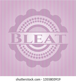 Bleat Badge Pink Background Stock Vector (Royalty Free) 1355803919 ...