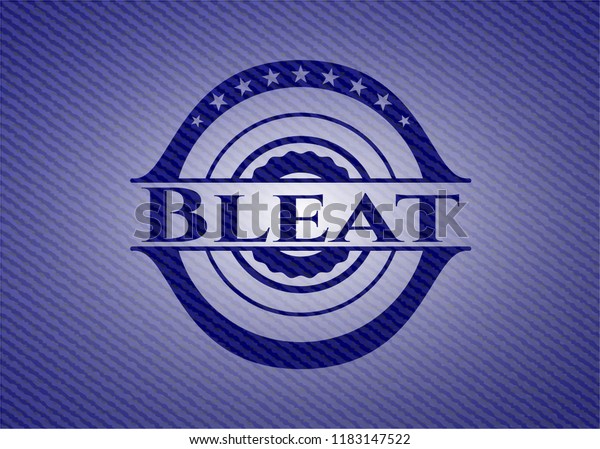 Bleat Emblem Denim High Quality Background Stock Vector (Royalty Free ...