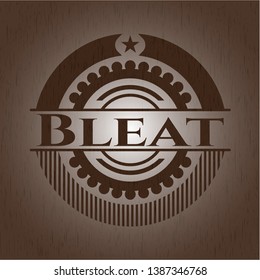 Bleat Retro Wood Emblem Vector Illustration Stock Vector (Royalty Free ...