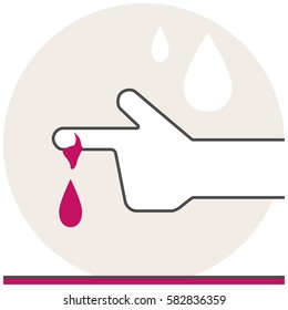 Bleeding Infographic Icon Elements Health Problems Stock Vector ...