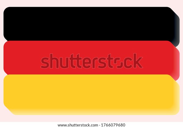 Blended Germany Flag Looks Like 3d Stock Vector (Royalty Free ...