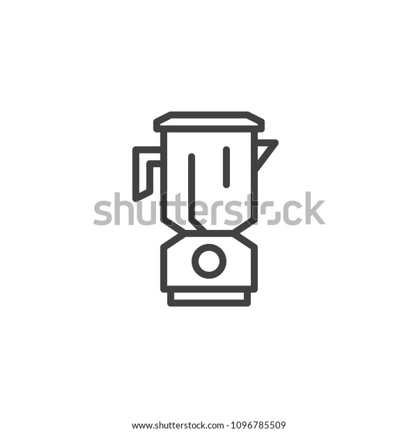 Blender Outline Icon Linear Style Sign Stock Vector (Royalty Free ...