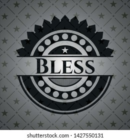 Bless Dark Emblem Retro Vector Illustration Stock Vector (Royalty Free ...