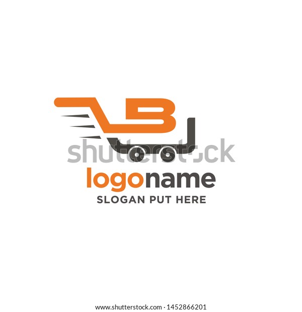 Bletter Logoidentity Design Use Shop Cart : image vectorielle de stock ...