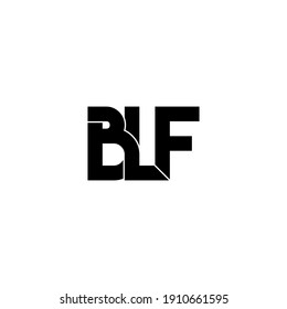 Blf Letter Original Monogram Logo Design Stock Vector (Royalty Free ...