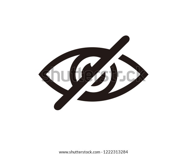 Blind Eye Vision Icon Sign Symbol Stock Vector (Royalty Free) 1222313284