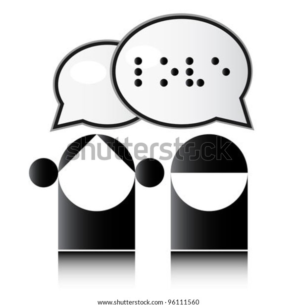 Blind Man Braille Alphabet Stock Vector (Royalty Free) 96111560 Blind Man Braille Alphabet Stock Vector (Royalty Free) 96111560