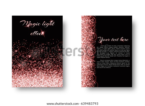 Bling Background Light Flare Star Glow Stock Vector (Royalty Free ...