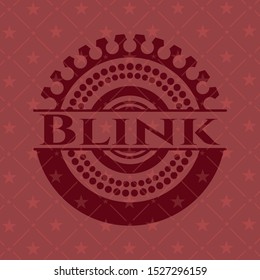 Blink Red Emblem Vector Illustration Detailed Stock Vector (Royalty ...