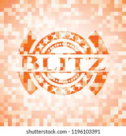 Blitz Orange Tile Background Illustration Square Stock Vector (Royalty ...