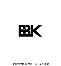 Blk Letter Original Monogram Logo Design Stock Vector (Royalty Free ...