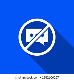 No Chat Forbidden Icon Vector Sign : image vectorielle de stock (libre ...