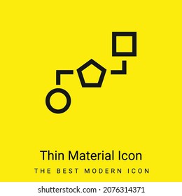 Block Schemes Three Geometric Shapes Connected Stock Vector (Royalty ...