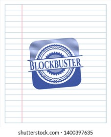 Windshield Pen Emblem Blue Ink Vector Stock Vector (Royalty Free ...