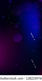 Blockchain Technology Background Vertical Template Bg Stock Vector ...