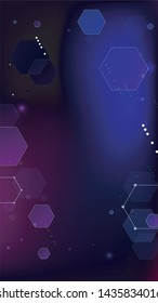 Blockchain Technology Background Vertical Template Bg Stock Vector ...