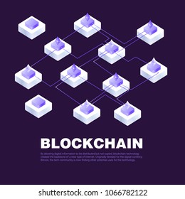 Blockchain Vector Concept Illustration Stock Vector (Royalty Free ...
