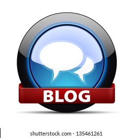 Blog Button Stock Vector (Royalty Free) 135461261 | Shutterstock