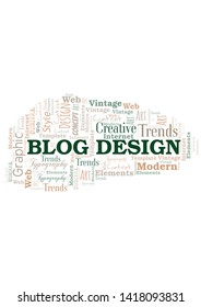 Blog Design Word Cloud Wordcloud Made Stock Vector (Royalty Free ...
