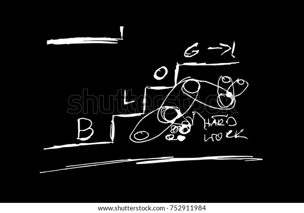 Blog Hard Work Stairs Stock Vector (Royalty Free) 752911984