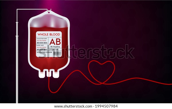 Blood Bag Label Different Blood Group Stock Vector (Royalty Free ...