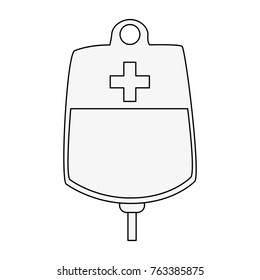 Blood Bag Symbol Stock Vector (Royalty Free) 763383202