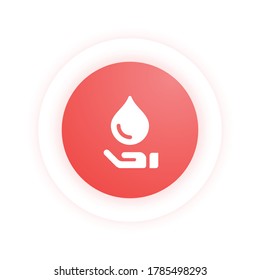 Blood Bank App Icon Button Stock Vector (Royalty Free) 1785498293 ...