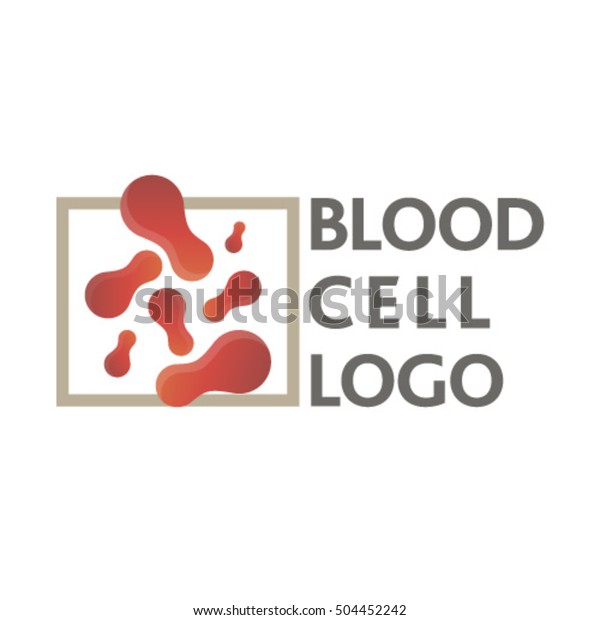 Blood Cell Logo Blood Donation Logotype Stock Vector (Royalty Free ...