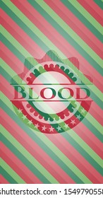 Blood Christmas Emblem Background Vector Illustration Stock Vector ...
