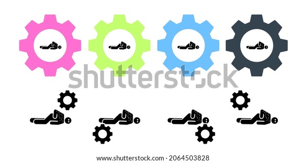 Blood Corpse Death Corpse Vector Icon Stock Vector (Royalty Free ...