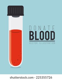 Blood Design Over Blue Background Vector Stock Vector (Royalty Free ...