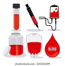 Blood Design Over White Background Vector Stock Vector (Royalty Free ...