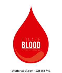 Blood Design Over White Background Vector Stock Vector (Royalty Free ...