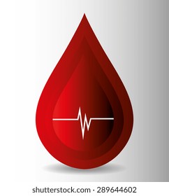 Blood Design Over White Background Vector Stock Vector (Royalty Free ...