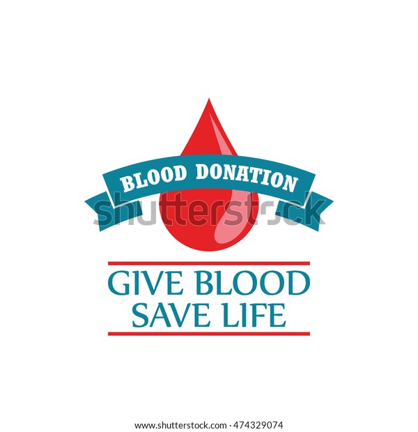 Blood Donation Badge Stock Vector (Royalty Free) 474329074 | Shutterstock