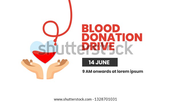 Blood Donation Drive Poster Design Stock Vector (Royalty Free) 1328701031