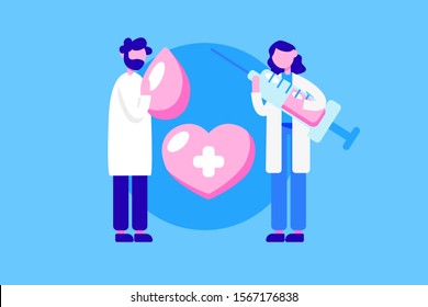 Blood Donation Vector Illustration Flat Style Stock Vector (Royalty ...