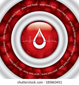 Blood Donation Vectormedical Background Stock Vector (Royalty Free ...